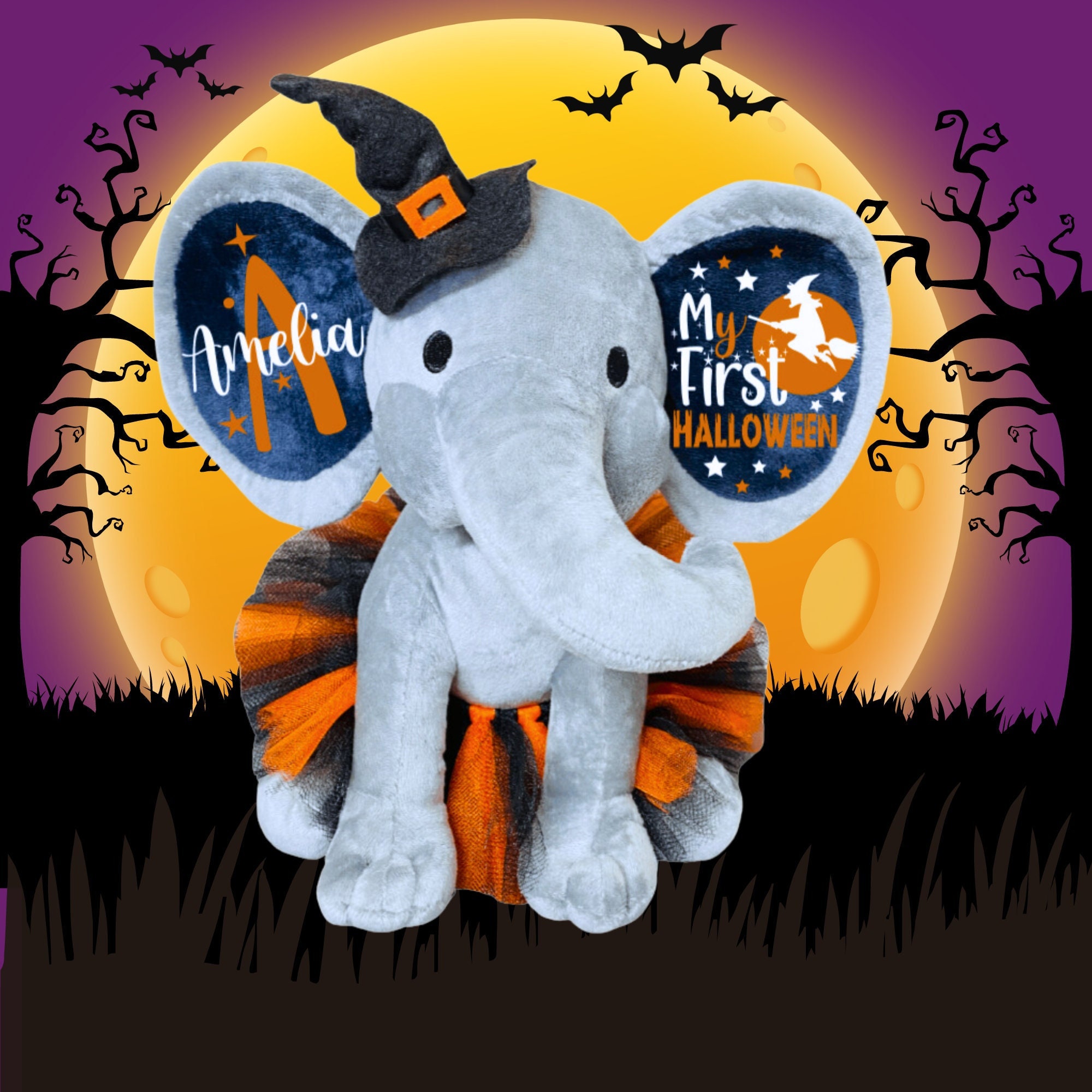 1st Halloween Gift, Personalized Halloween Gift, Halloween Stuffed ...