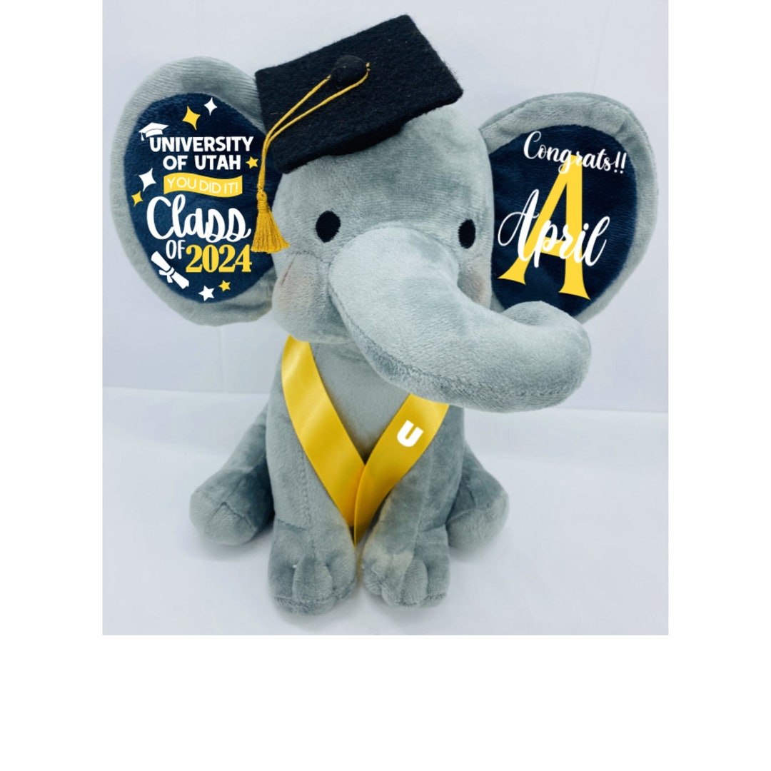 Personalized Graduation Elephant, Graduation Gift, Custom Gifts for ...