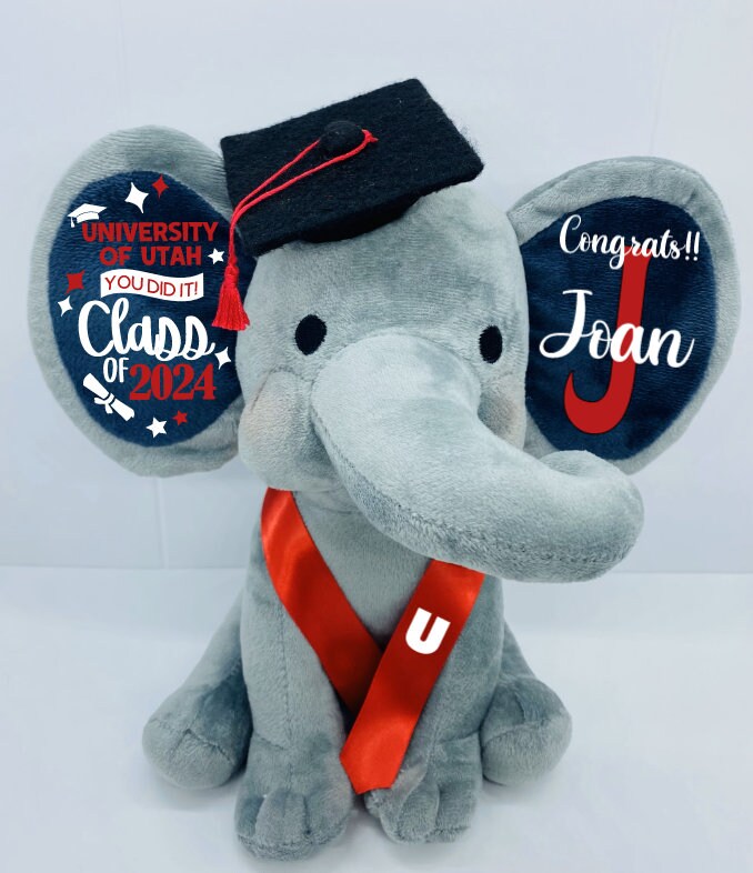 Personalized Graduation Elephant, Graduation Gift, Custom Gifts for ...