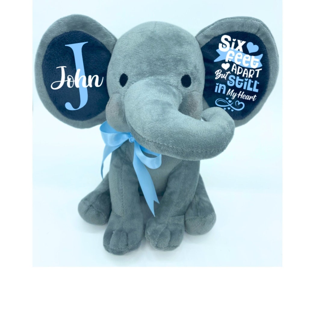 Memorial Elephant Plush, Personalized Memorial Elephant, Loss to Loved ...