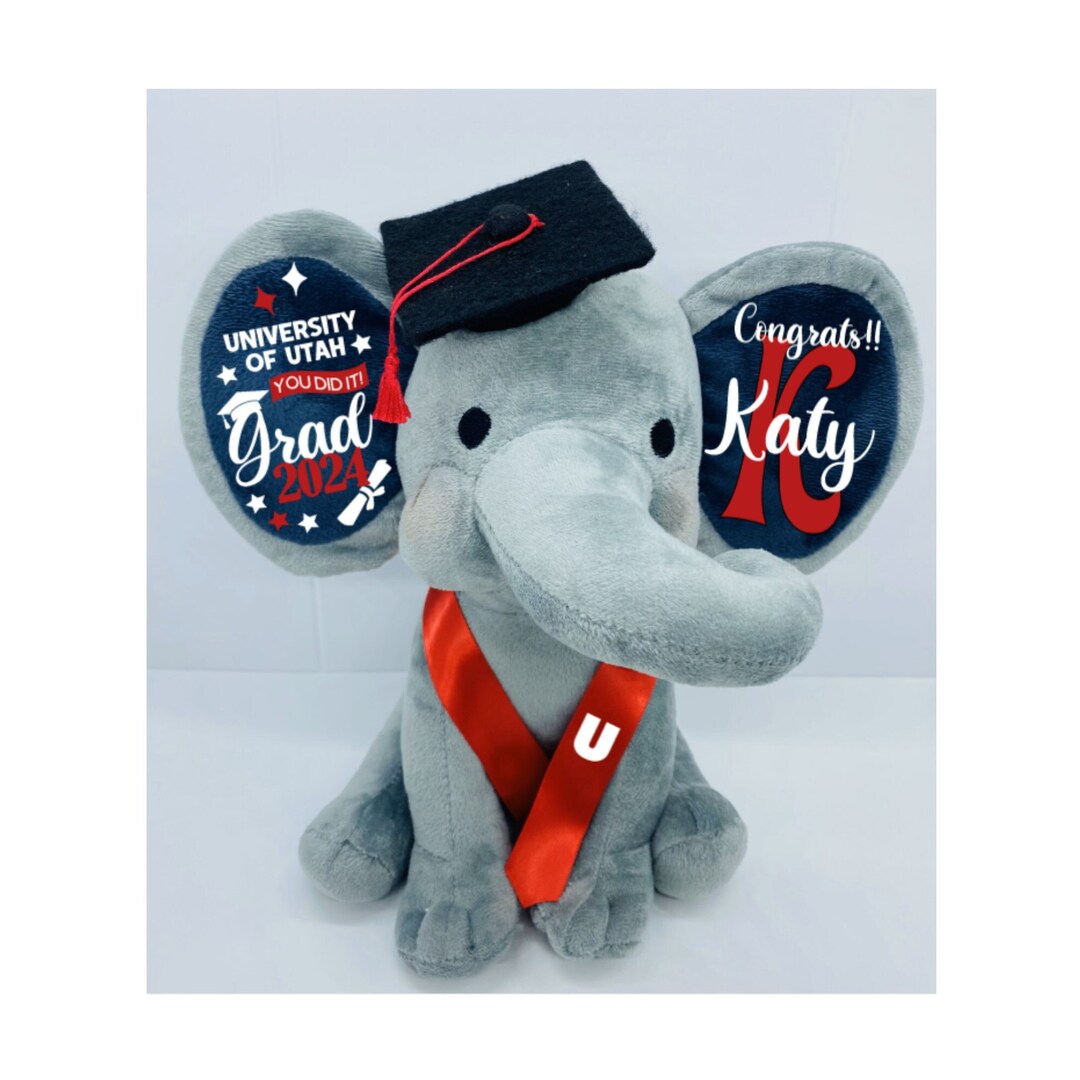Personalized Graduation Elephant, Graduation Gift, Custom Gifts for ...