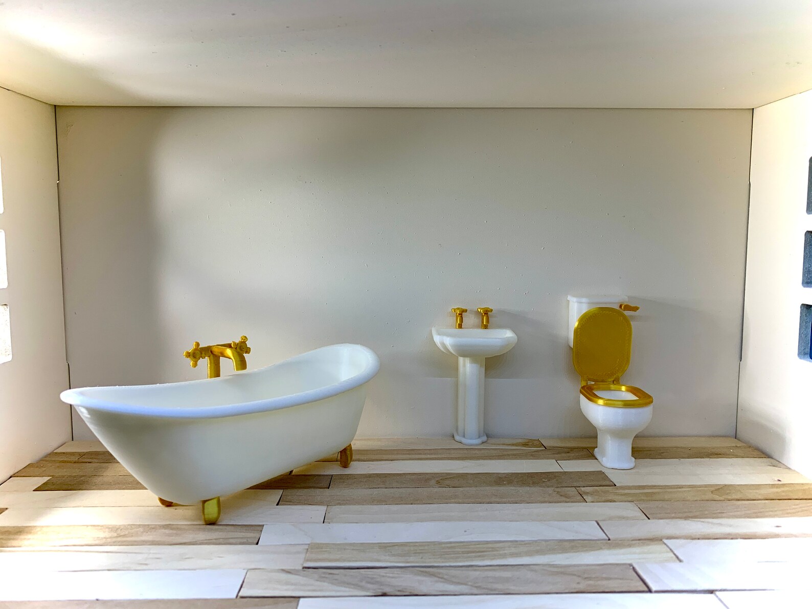 Luxurious Retro Bathroom Collection 1/12 Scale Miniature Bath | Etsy