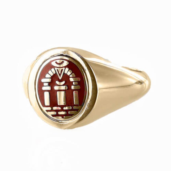 Reversible 9ct Gold Royal Arch Masonic Ring red - Etsy