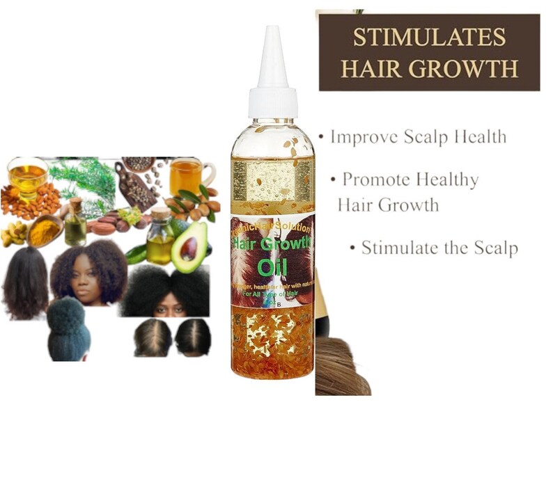 Organic Hair Solution-bundle 6 In1 Hair Growth Kit-for All Hair ...