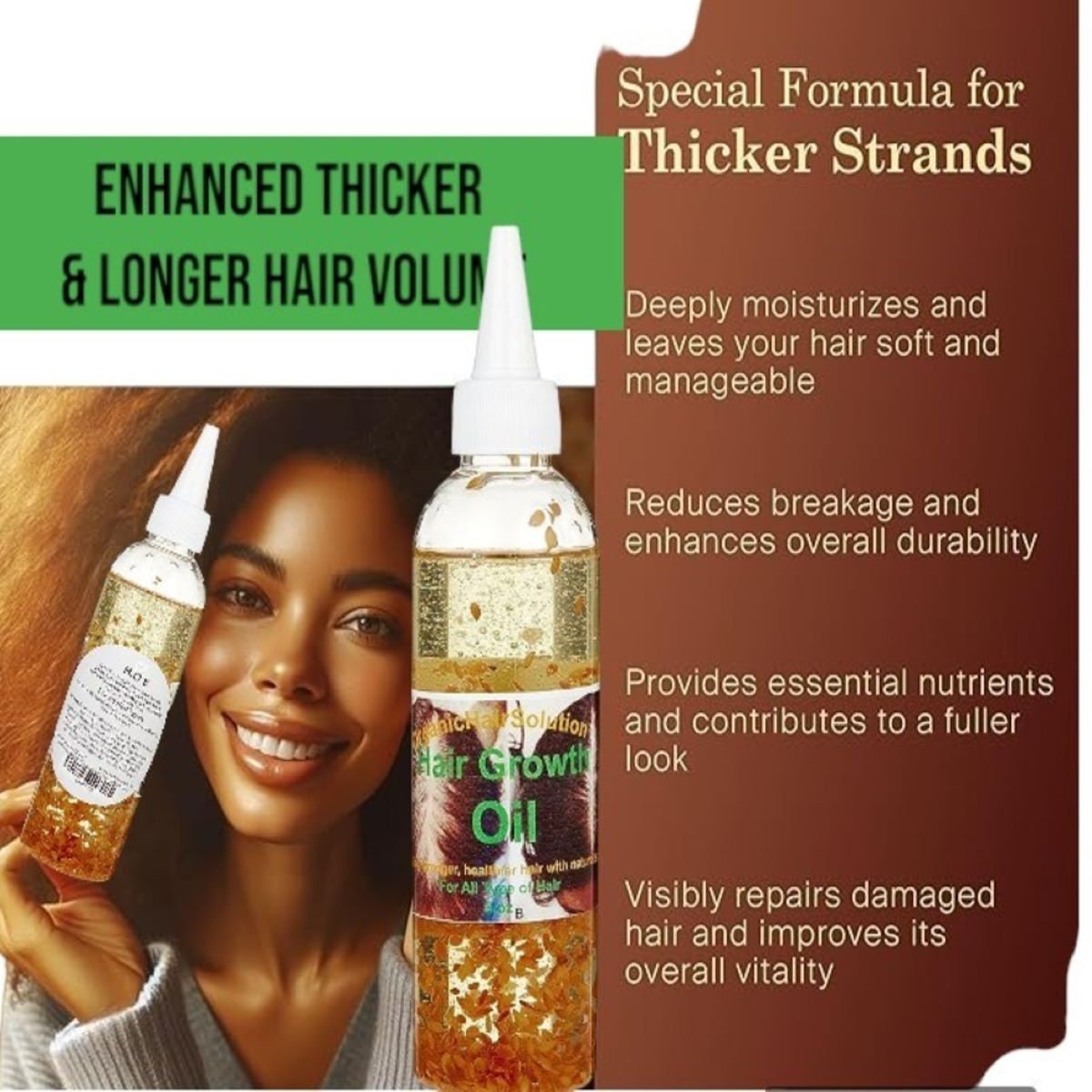 Organic Hair Solution-bundle 6 In1 Hair Growth Kit-for All Hair ...
