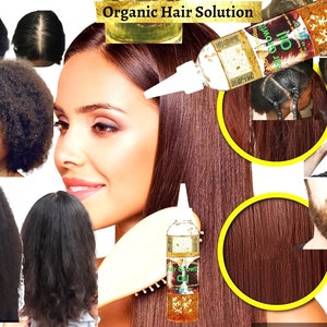 Organic Hair Solution-bundle 6 In1 Hair Growth Kit-for All Hair ...
