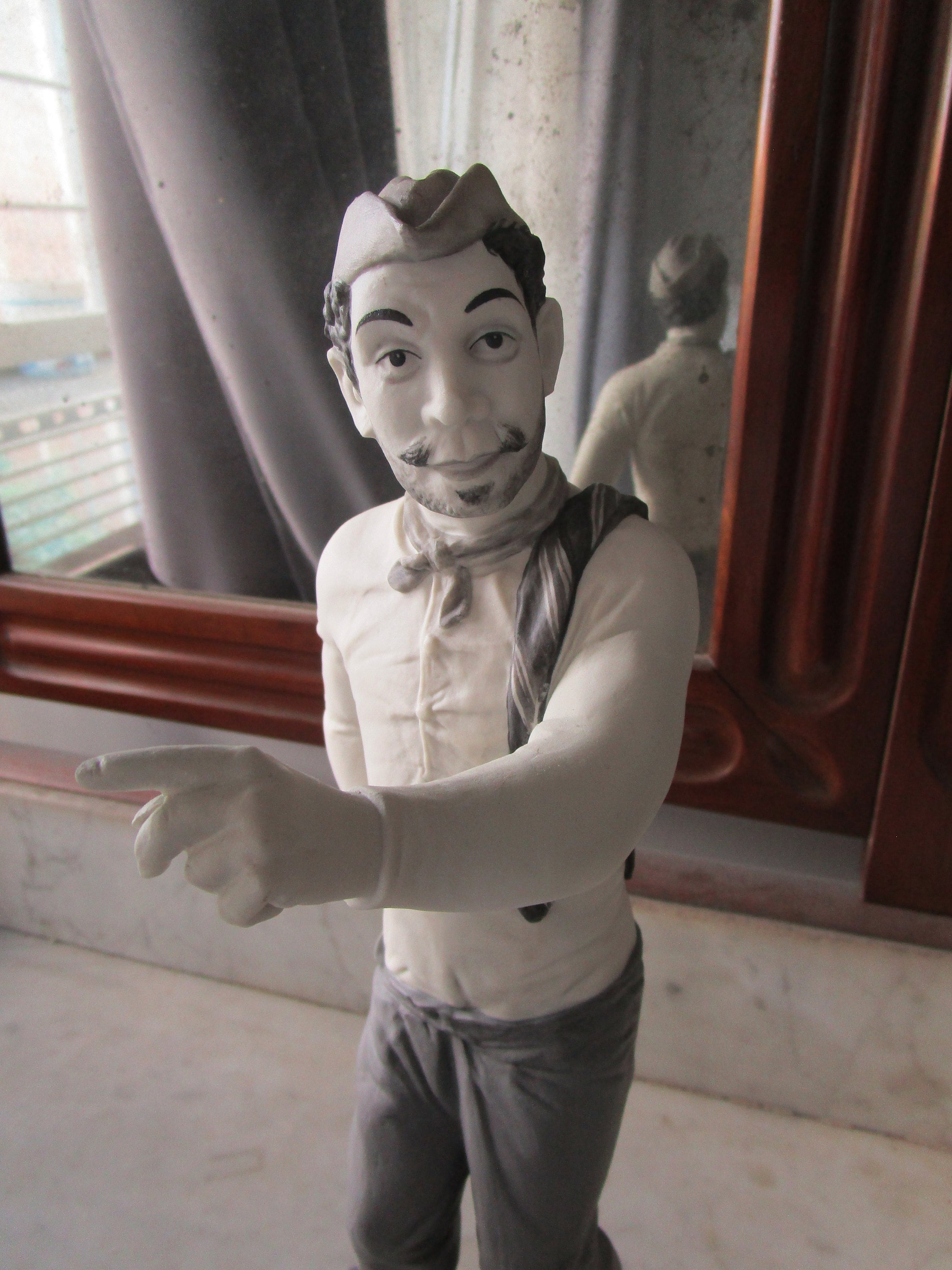 Figure of Mario Moreno, the Cantinflas. Algora Porcelain. - Etsy