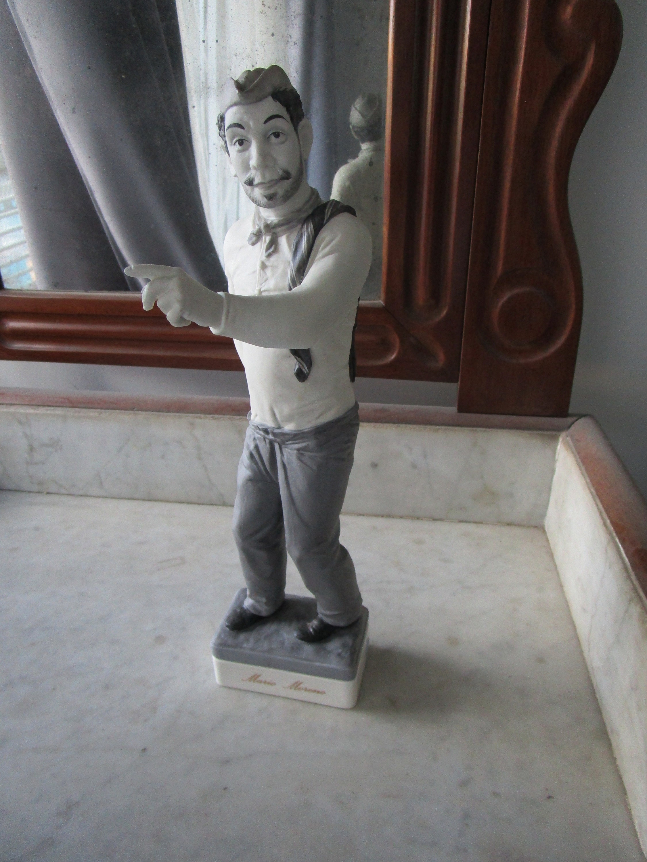 Figure of Mario Moreno, the Cantinflas. Algora Porcelain. - Etsy