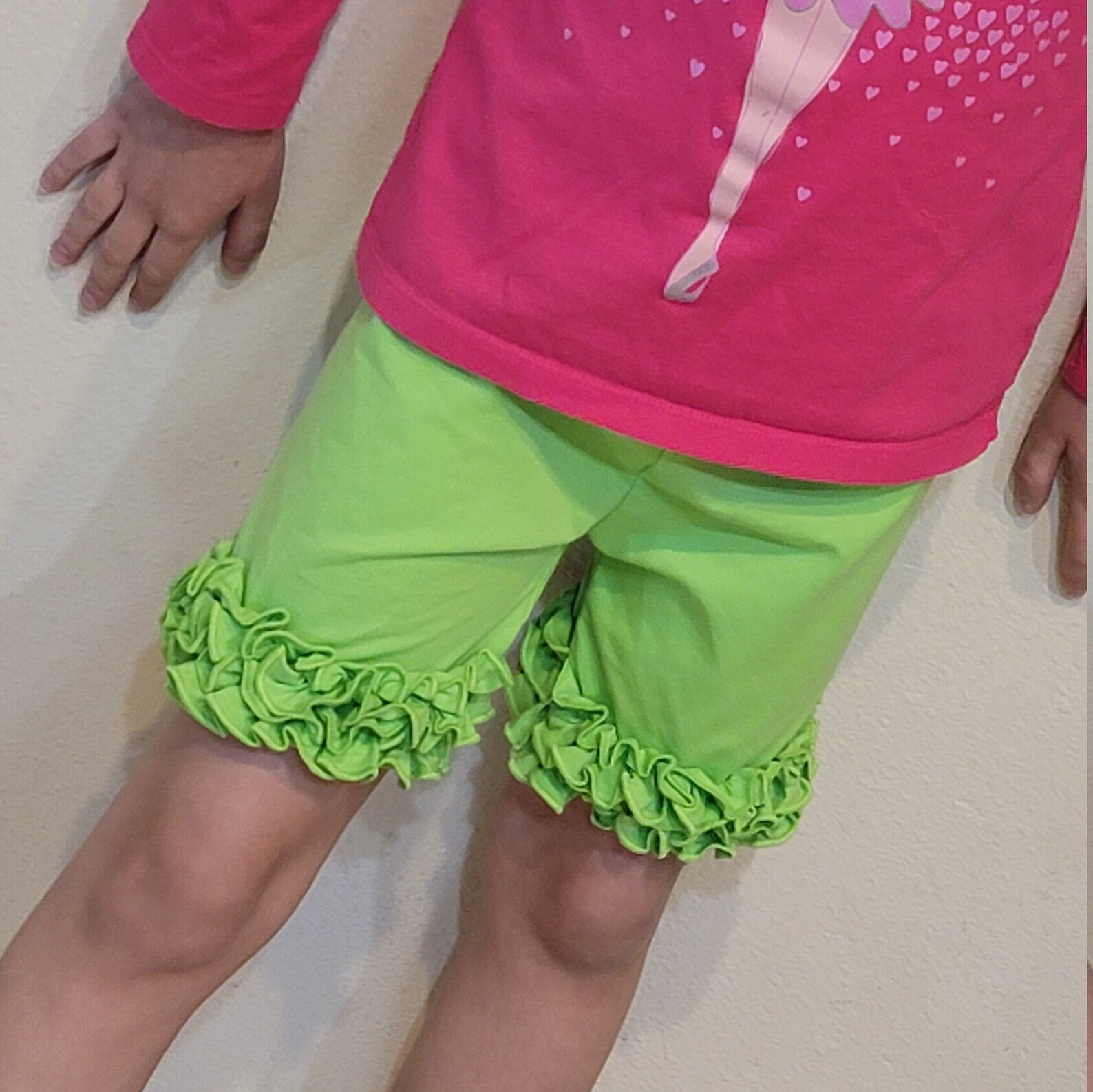 Ruffle Shorts Lavender, Pink, Light Green Little Girls Playground ...