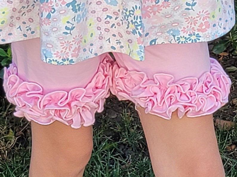 Ruffle Shorts Red Yellow Blue Little Girls Shorts, Cotton Toddler ...