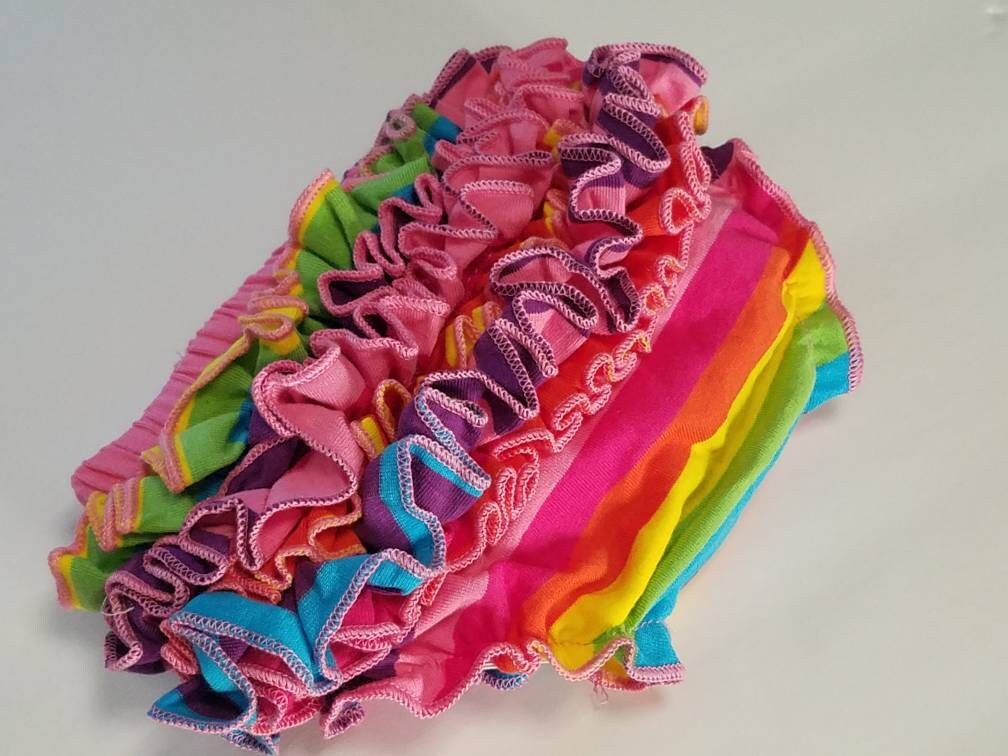 Rainbow Baby Ruffle Bloomer, Diaper Cover, Baby Rainbow Ruffle Pants ...