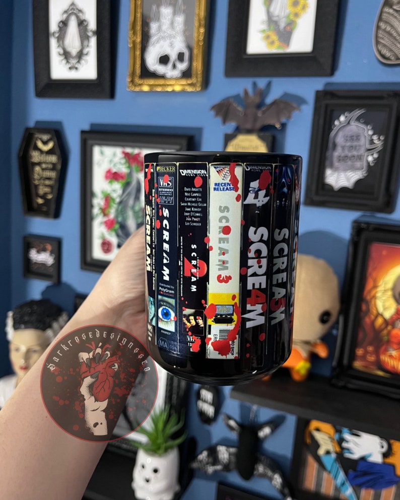 Scream VHS Ghostface Slasher Mug - Etsy