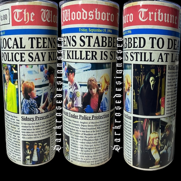 Ghostface Newspaper - Etsy