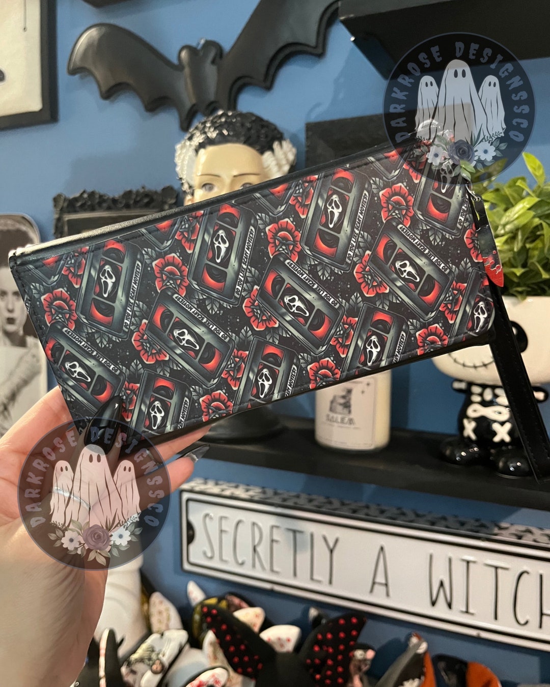 Floral Vhs Ghostface Wallet - Etsy