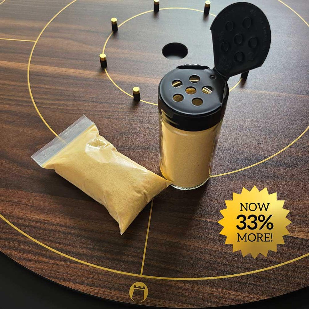 Gliss Shuffleboard Powder for Crokinole, Glass Shaker Bottle or Refill ...