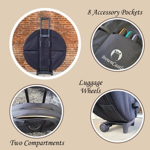 Luggage Style Crokinole Board Padded Carry Case for Tournament Size ...