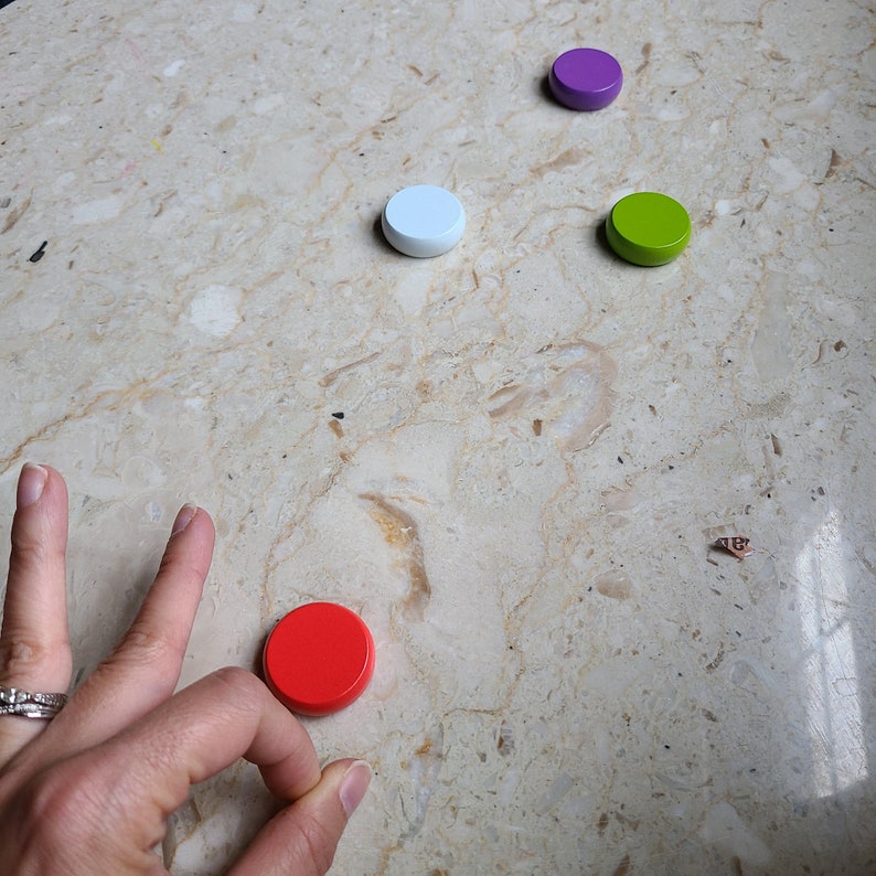 Tabletop Disc Dexterity Game, Travel Multi-color Discs for Multi-player ...