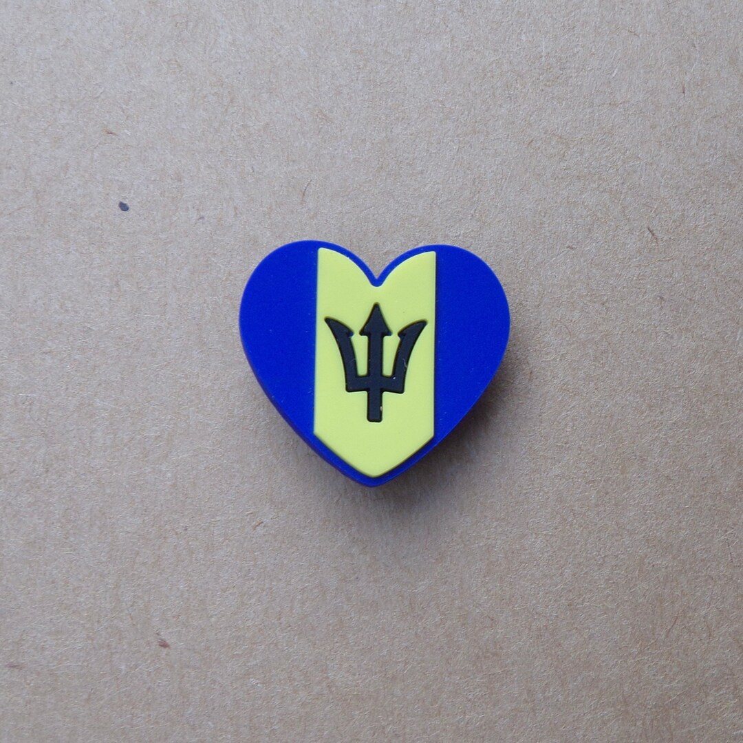 Barbados Flag Charm, Gifts for Bajan, Barbados Flag - Etsy