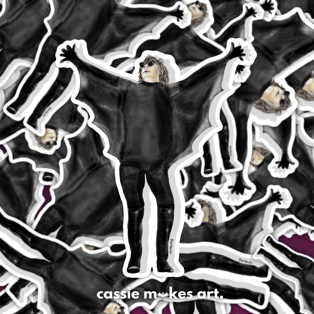 Bat Singer Sticker, Bat Sticker, Bat Decal, Emo Sticker, Emo Decal ...