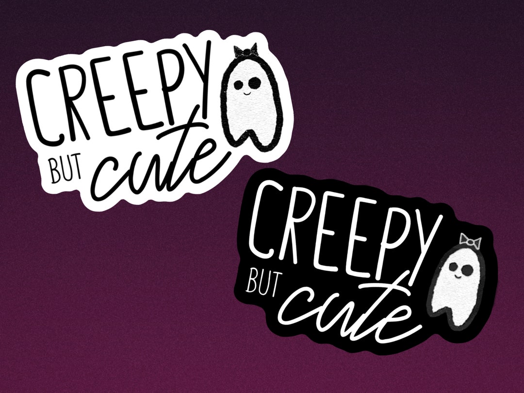 Creepy but Cute Sticker, Goth Emo Planner Stickers, Ghost Sticker ...