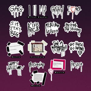 Emo Band Drumhead Stickers: Alternative Rock Decals - Etsy
