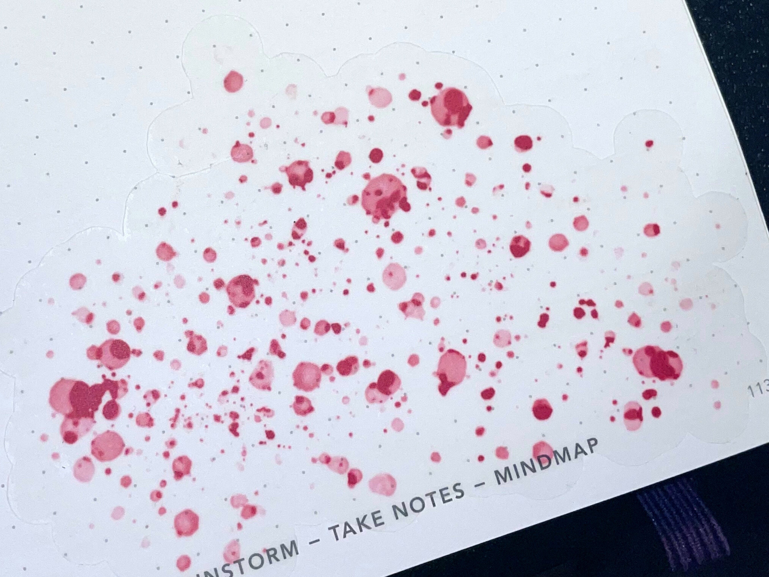 Blood Splatter Stickers Clear Planner Stickers Halloween - Etsy