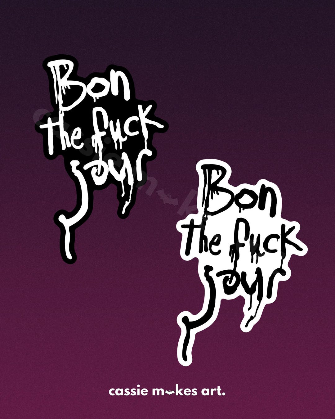 Bonjour Sticker, Drumhead Sticker, Elder Emo Sticker, Alternative ...