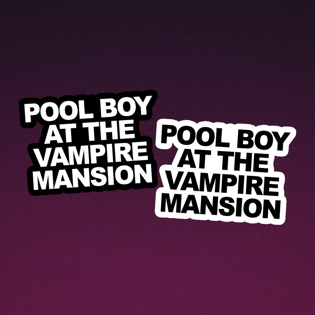 Pool Boy Vampire Mansion Sticker: MCR Gerard Way Inspired - Etsy