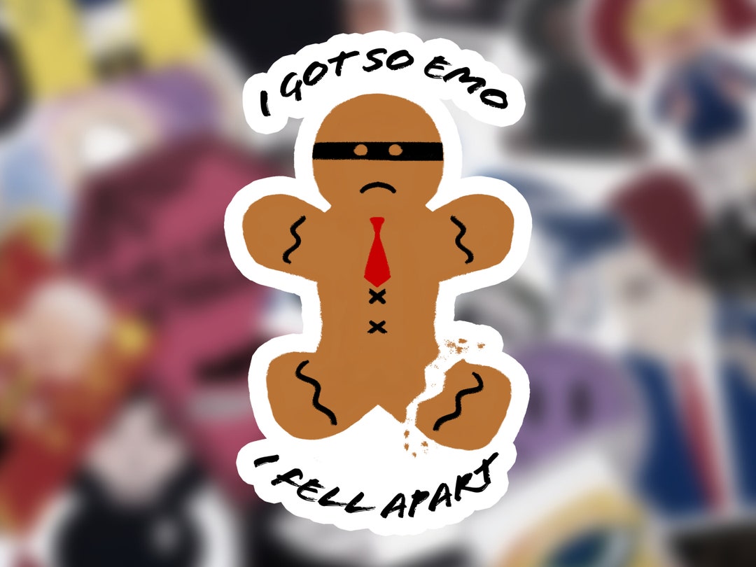 Gingerbread Man Sticker Goth Holiday Goth Christmas Emo - Etsy