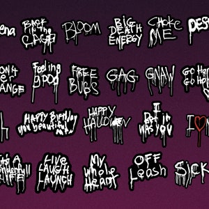 BLACKOUT Drumhead Stickers, Elder Emo Sticker, Spooky Sticker, Swarm ...