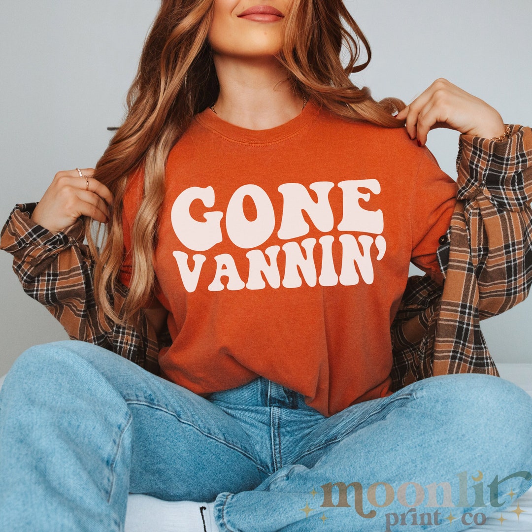 Gone Vannin' Unisex Comfort Colors Van Life Tee Vanlife Shirt Schoolie ...