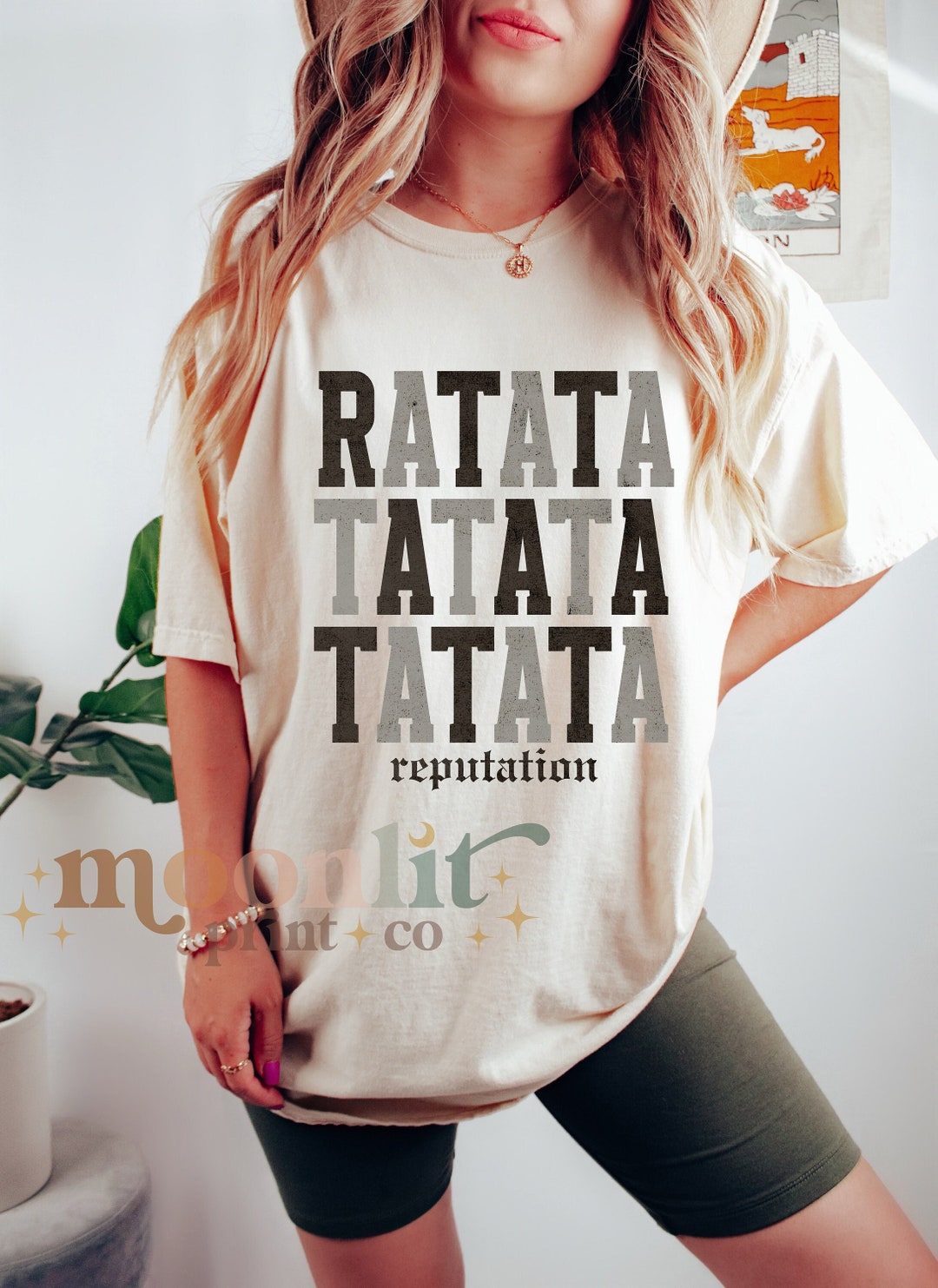 Ratata Reputation Meme Shirt Comfort Colors Oversized Trendy Tee Tswift ...