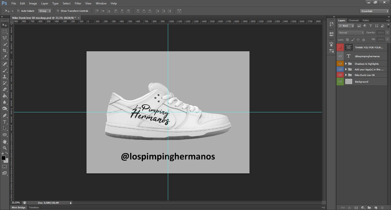Nike Dunk Low SB Mockup Photoshop instant Download - Etsy