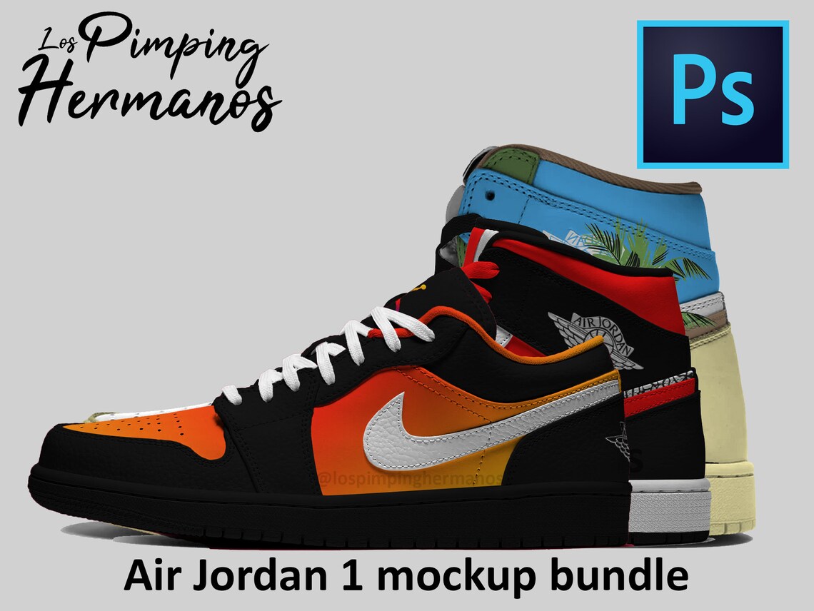 Instant download Air Jordan 1 bundle Photoshop mockup - Etsy France