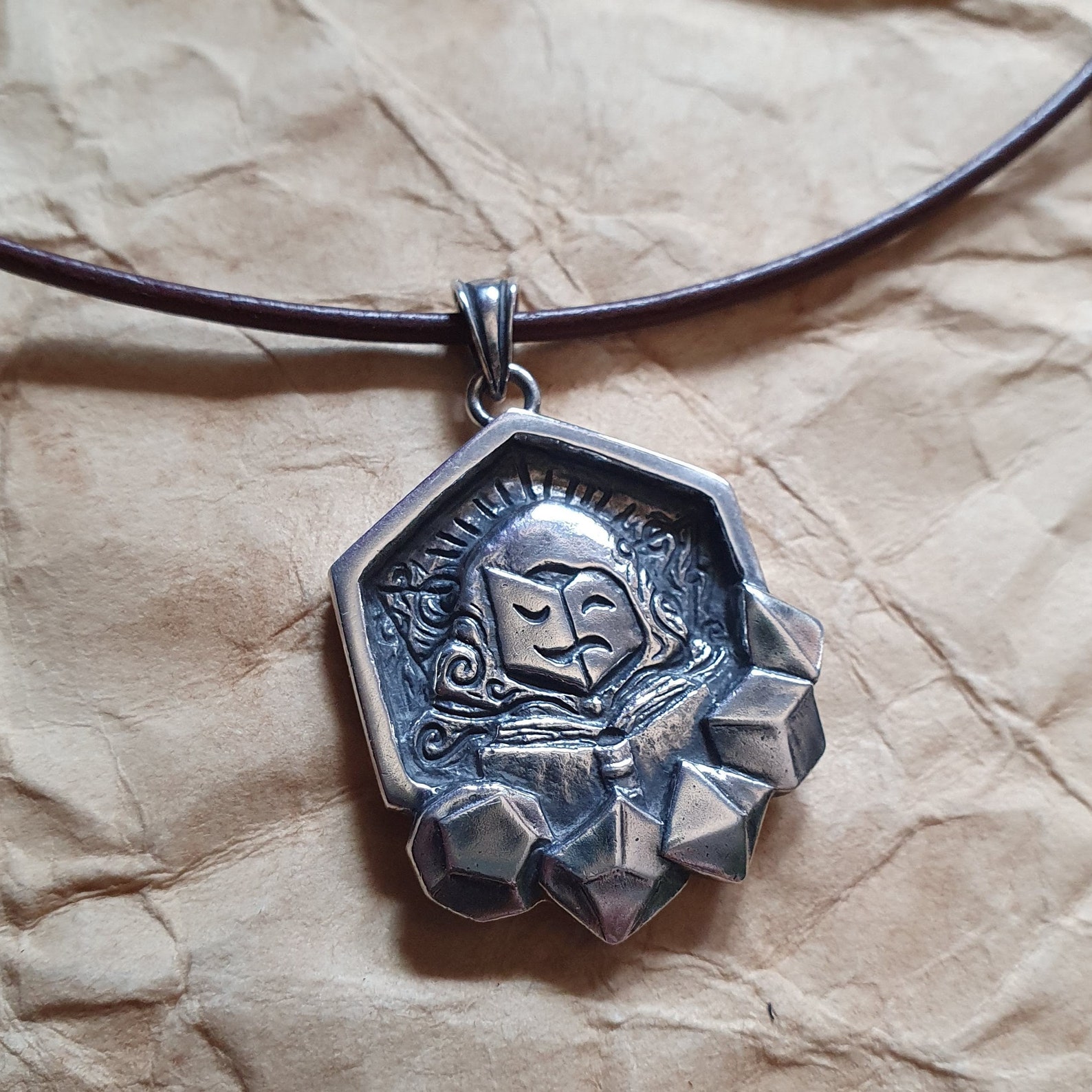 Dungeon Master Dnd Silver Pendant, Game Master Necklace, DM Gift ...