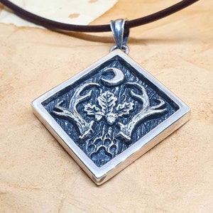Dnd Druid Silver Pendant, D&D Player Gift, Dungeons and Dragons ...