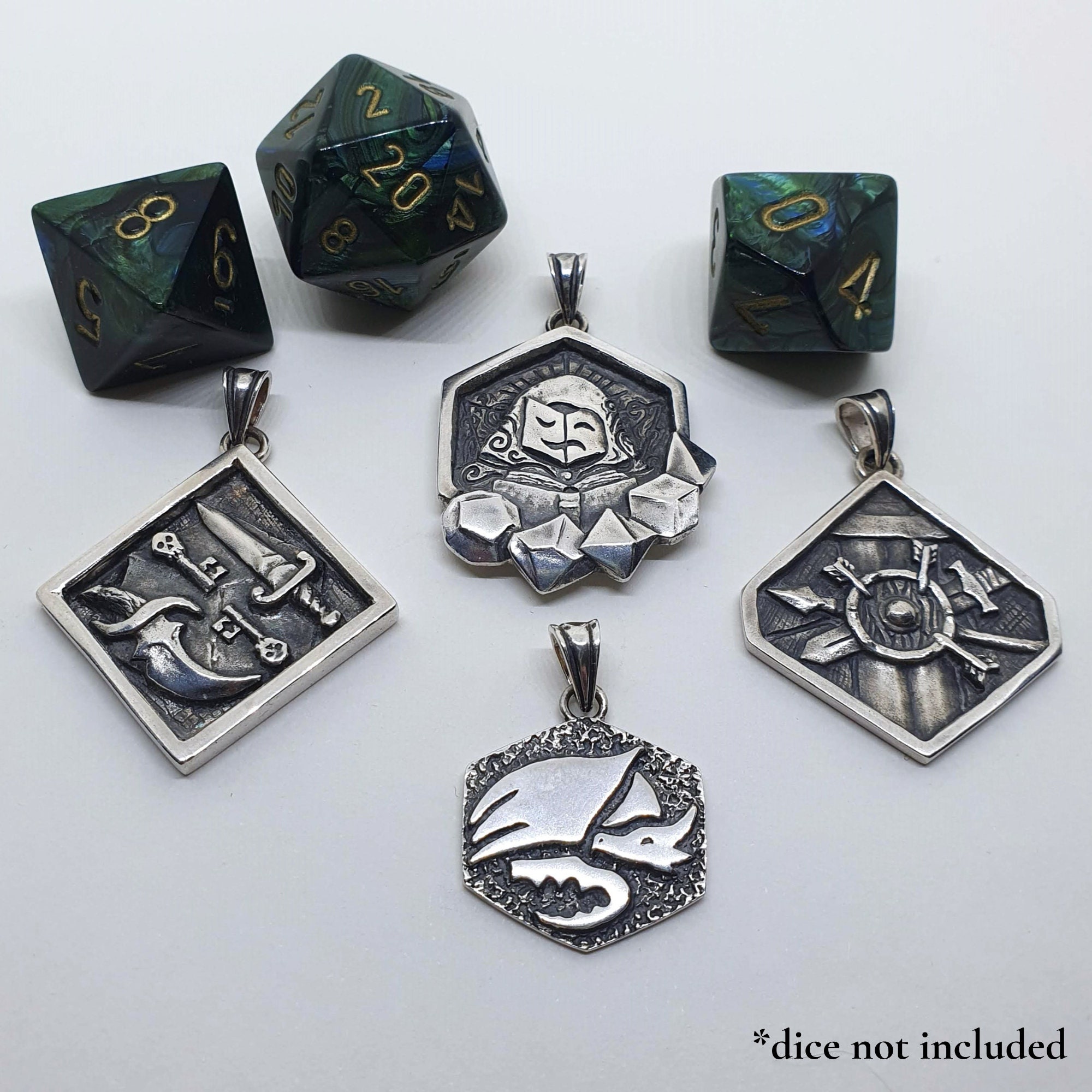 Dungeon Master Dnd Silver Pendant, Game Master Necklace, DM Gift ...