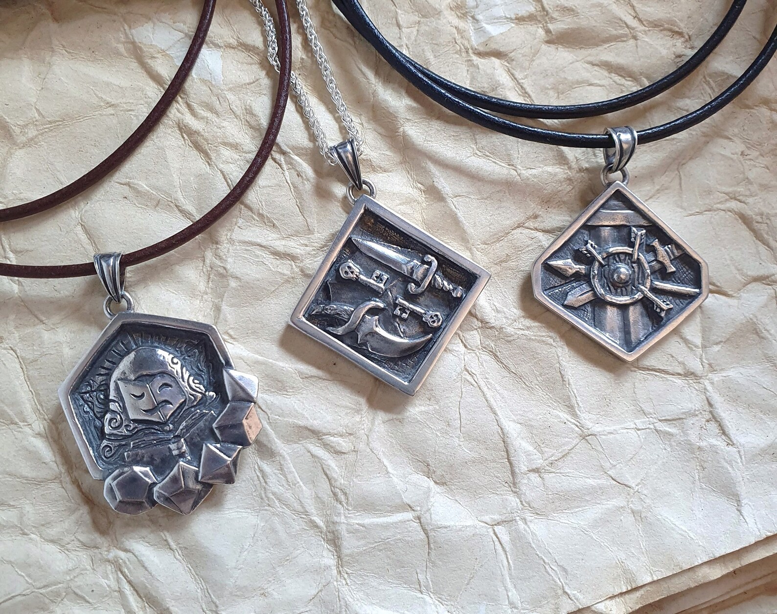 Dungeon Master Dnd Silver Pendant, Game Master Necklace, DM Gift ...