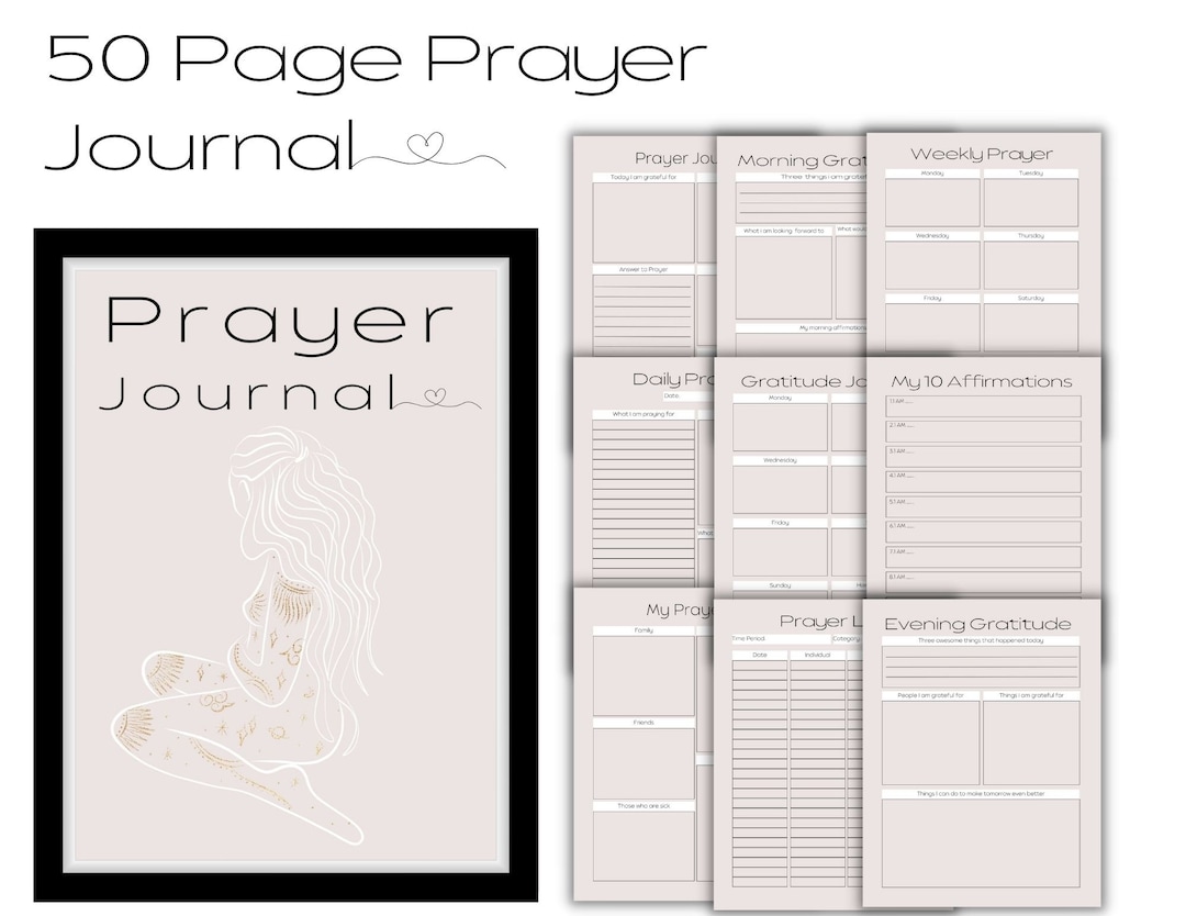 Prayer Planner and Journal. Prayer Notes, Sermon Notes, Prayer ...