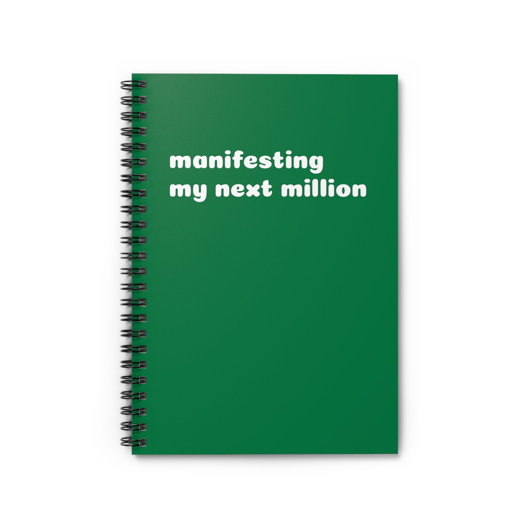 Funny, Sarcastic, Clever Notebook Journal - Manifesting My Next Million ...