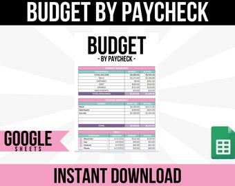 Ultimate Monthly Budget Spreadsheet for Google Sheets Budget ...