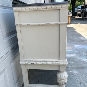 Stunning Antique Farmhouse Server, White Dining Room Furniture, Bar ...