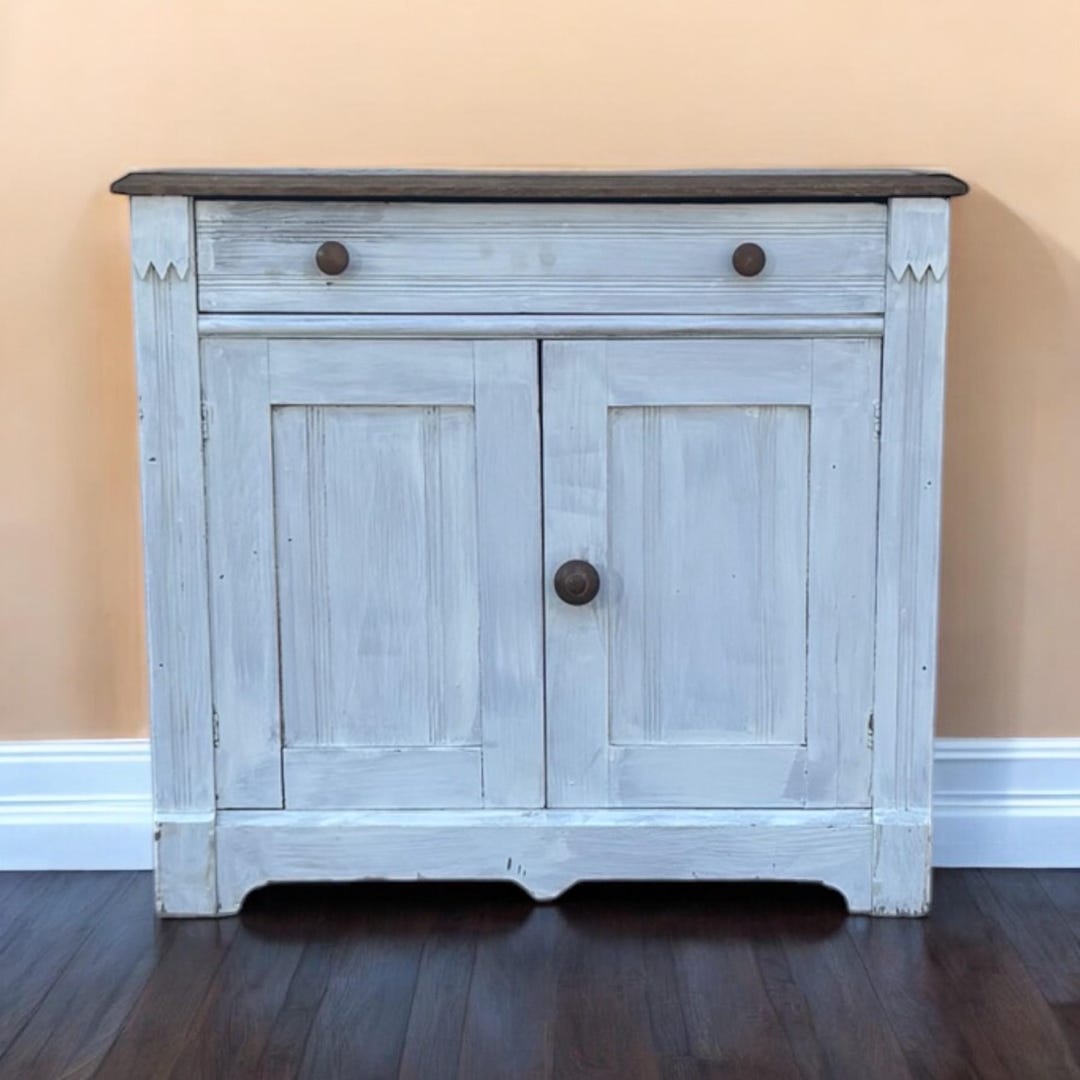 Gorgeous Antique Farmhouse Cabinet, Weathered, Distressed, Shabby Chic ...