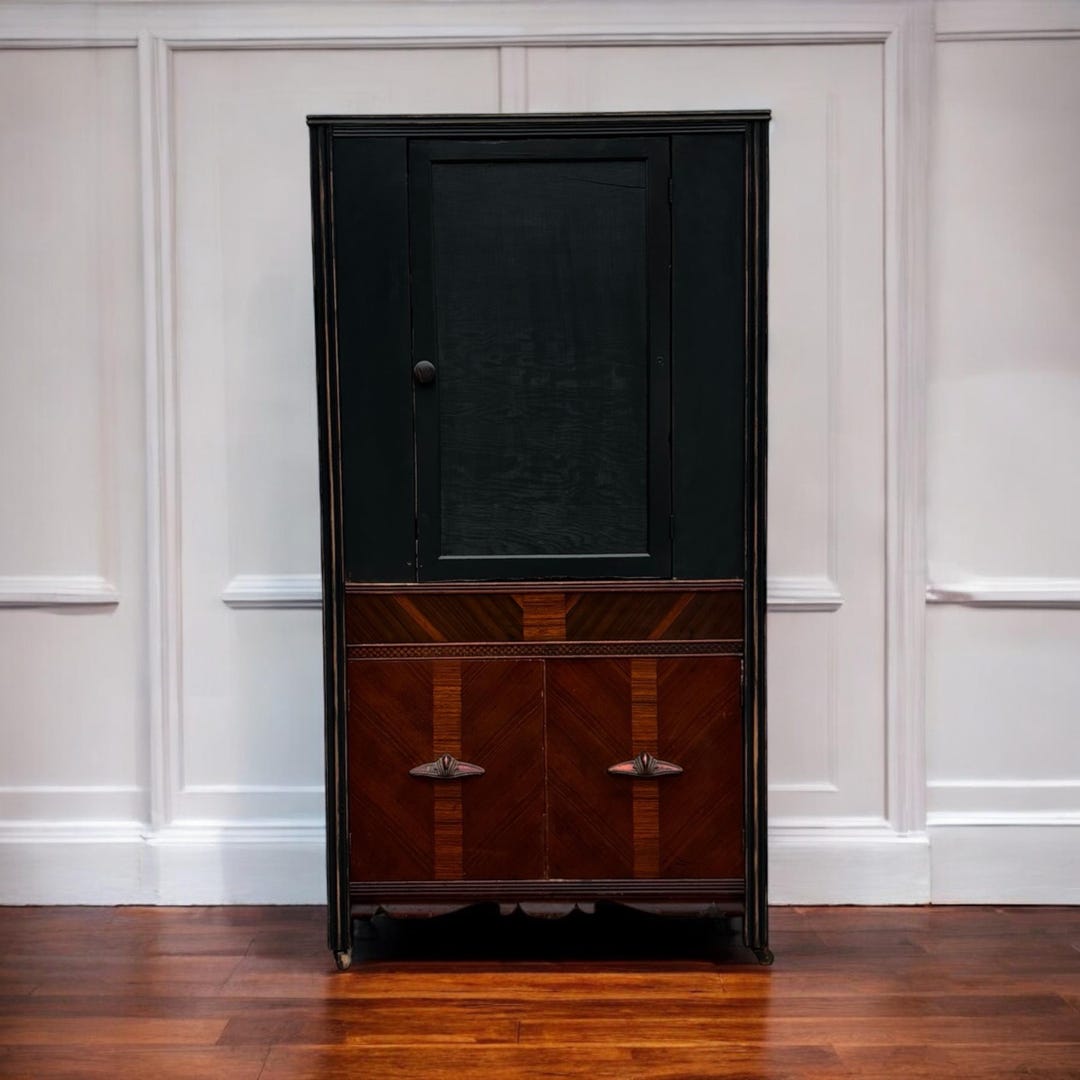 PENDING Stunning Antique Art Deco Cabinet, Mid Century Furniture ...
