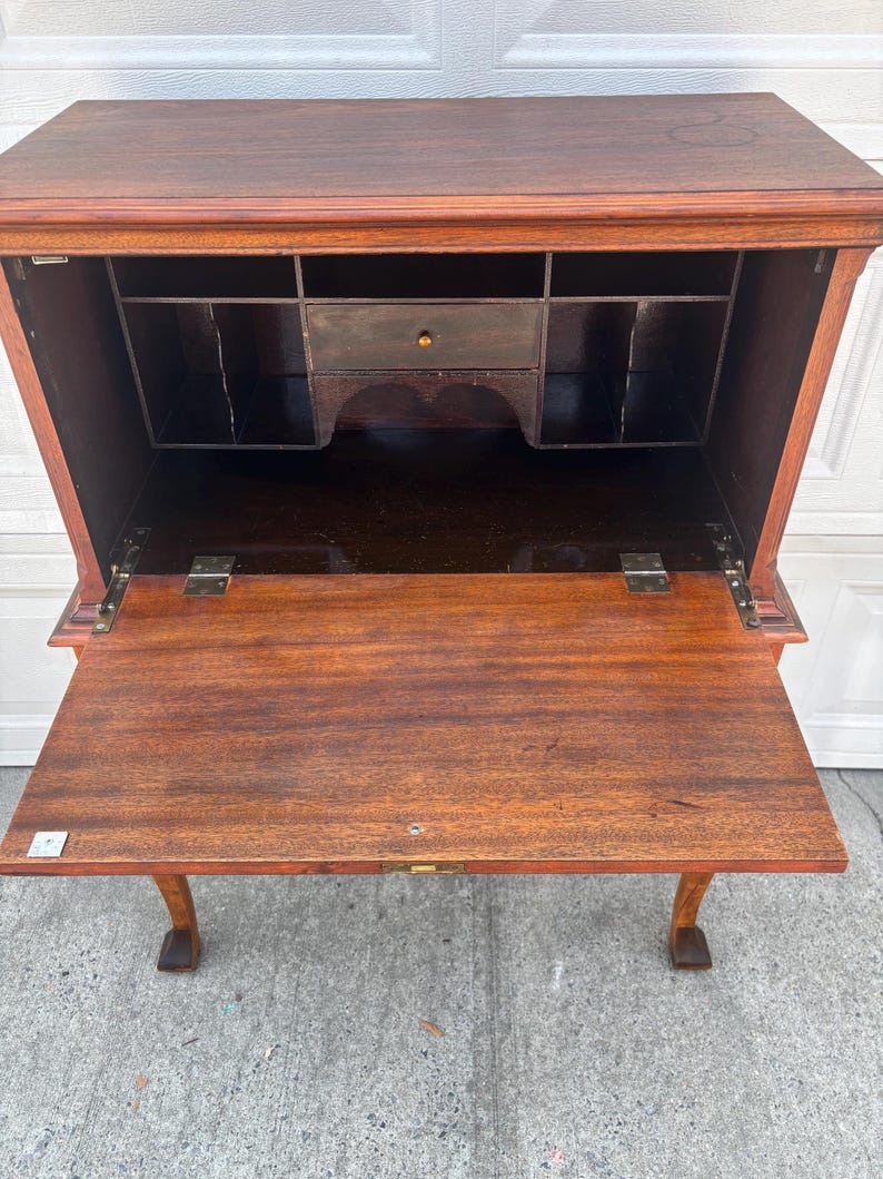 Gorgeous Antique Queen Anne Style Secretary Desk, Antique Secretary ...
