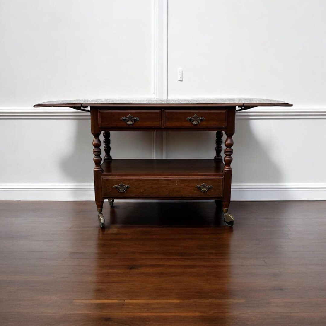 Gorgeous Vintage Ethan Allen Server, Extendable Table, Ethan Allen ...