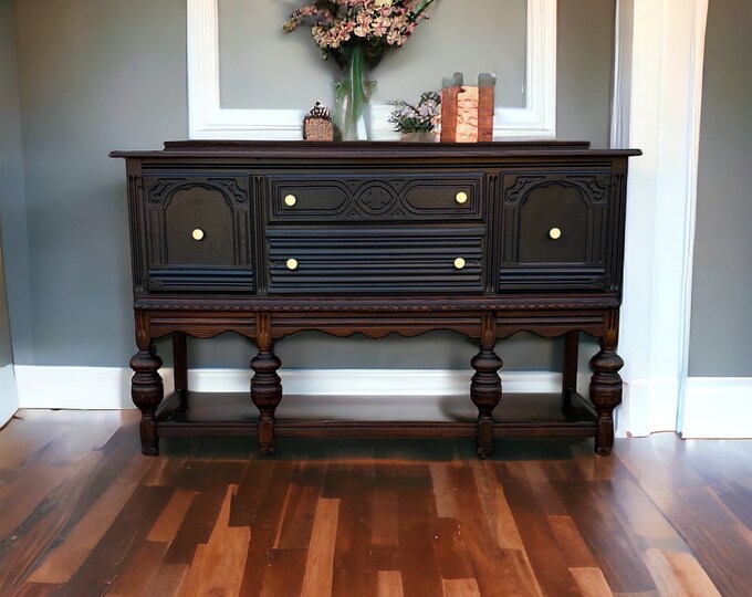 Stunning Antique Distressed Buffet, Server, Sideboard, Dining Room ...