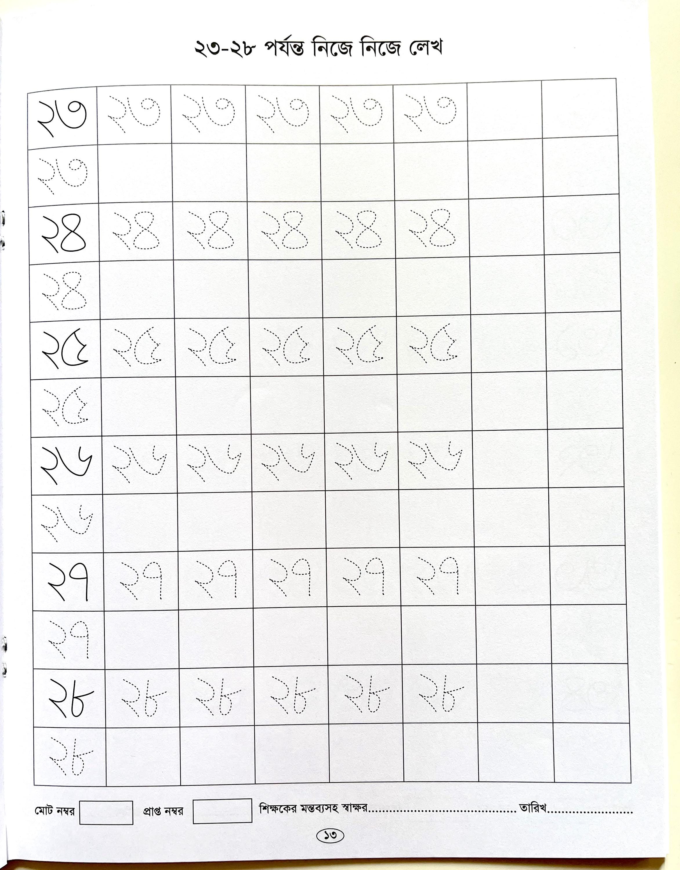 Bengali Numbers Coloring Book: Bangla Writing Practice for Kids - Etsy