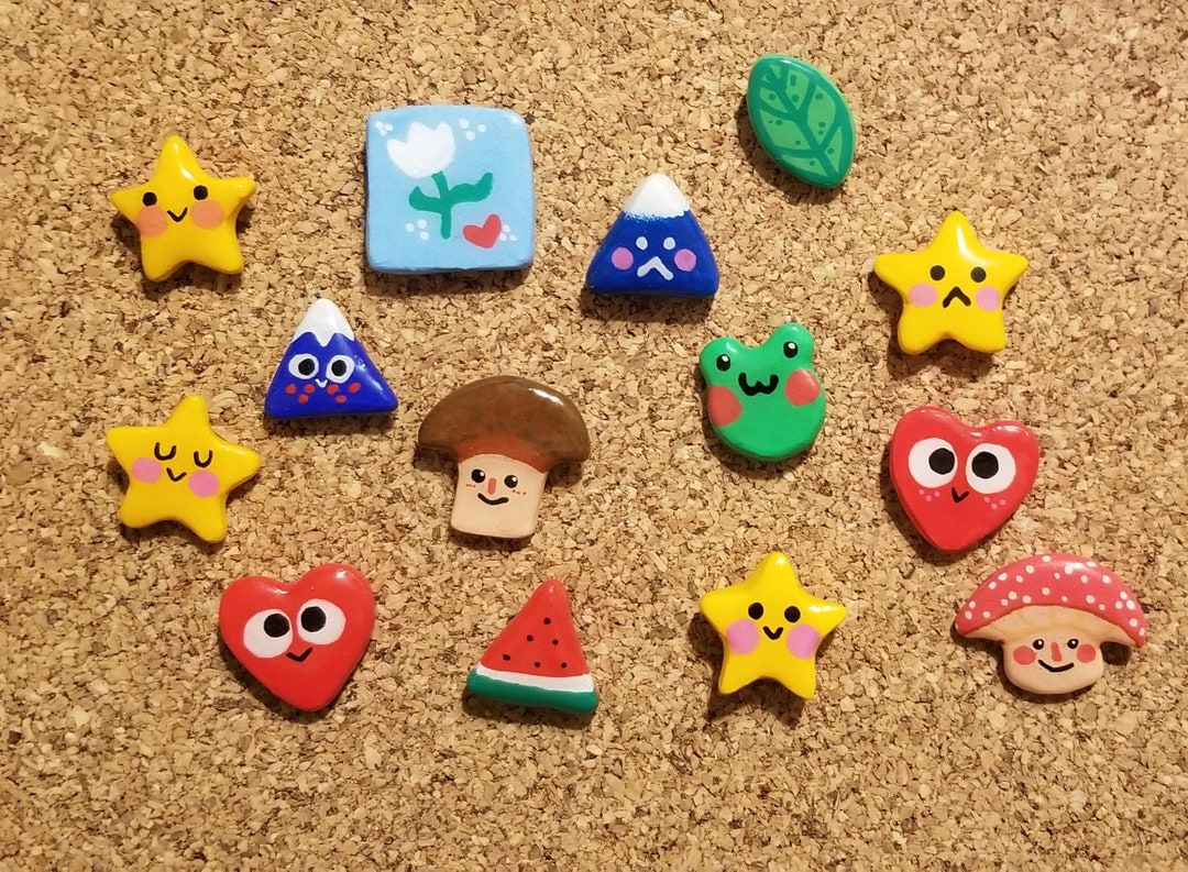 Assorted Polymer Clay Pins Cute & Handmade - Etsy