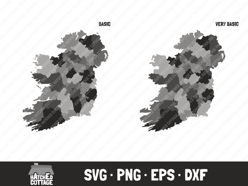 Ireland SVG, Irish County Map, Northern Ireland, Republic of Ireland ...